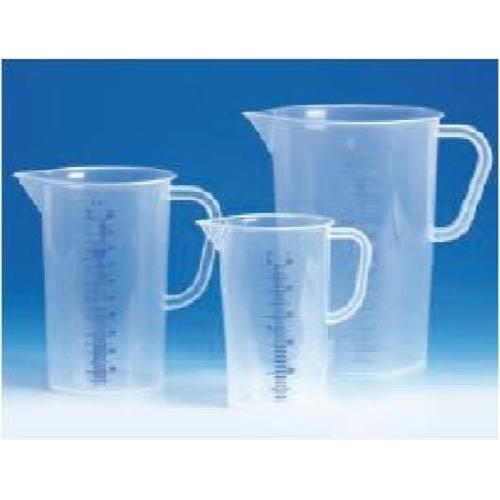 Jual Graduated Pitcher Raised Scale PP Beaker Handle 5000ml | Vitlab ...