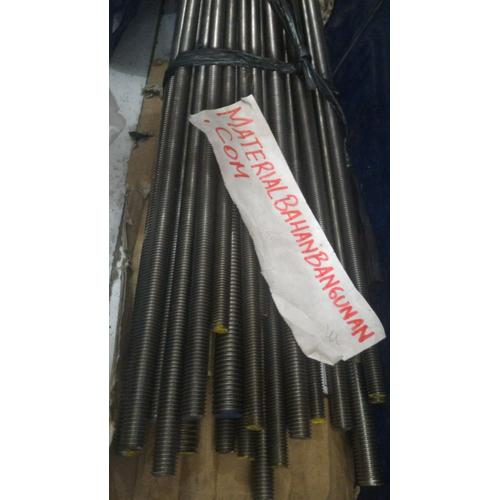 Jual as drat baut ulir m 14 mm panjang 100 cm panjang 1 meter besi ...