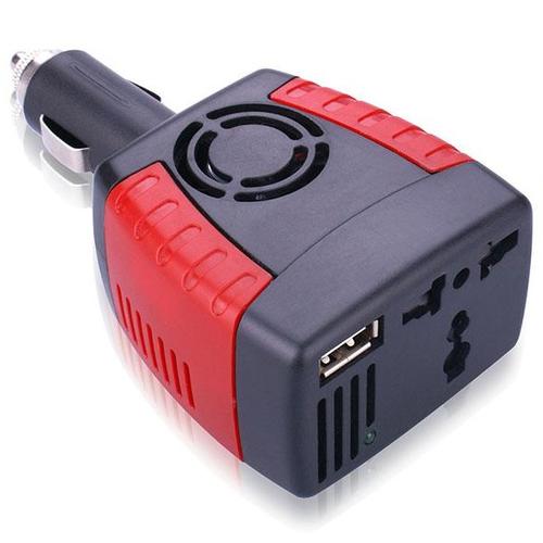 Jual Compact Power Car Inverter 150W 220V AC EU Plug and 5V USB Charger ...