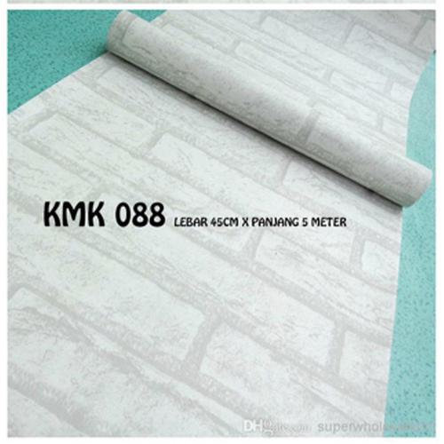 Jual WALLPAPER DINDING MOTIF BATU BATA PUTIH 5m - Kab. Tegal ...