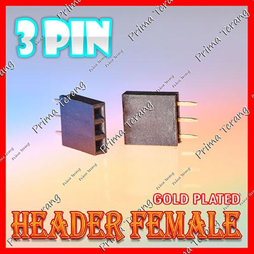 Jual Stackable Header Female 3 Pin Arduino 3P Single Row Pendek - Kota ...