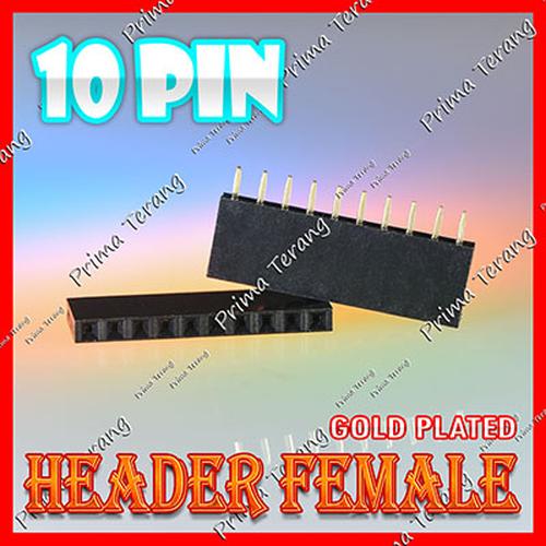Jual Stackable Header Female 10 Pin Arduino 10P Single Row Pendek ...