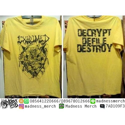 Jual Ts Exhumed-Decrypt (yellow) - Kota Semarang - Madness Merch ...