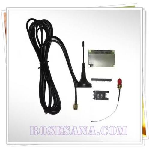 Jual Modul SIM300C , include antenna, socket, sim card connector ...