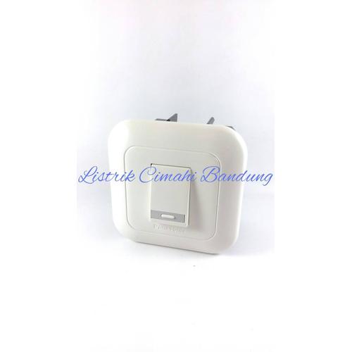 Jual Panasonic Saklar Tunggal / Engkel WEJ 5531 + Frame WEJ 78019W ...