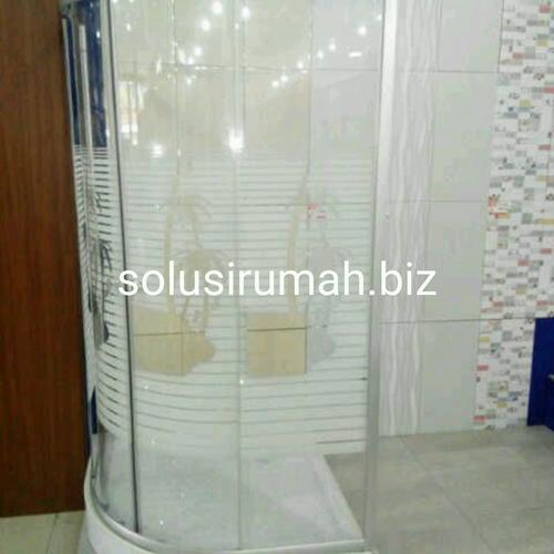 Jual SHOWER BOX oval sudut SHOWER TRAY SHOWER SCREEN COCONUT 100*100 ...
