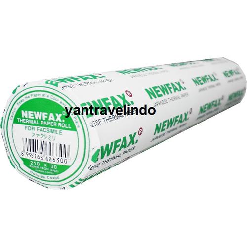 Jual KERTAS FAX PAPER OJI THERMAL UKURAN 210/216X30 ORIGINAL GOOD ...