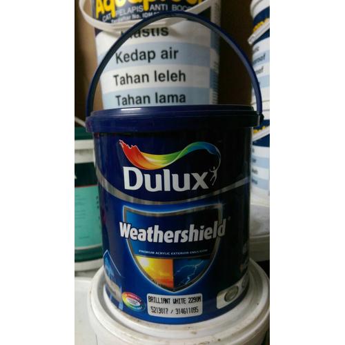 Jual CAT TEMBOK LUAR DULUX WEATHERSHIELD PUTIH 2,5 LTR / BRILLIANT ...