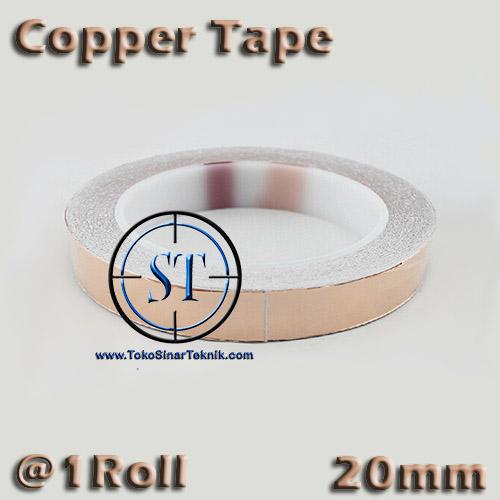 Jual 1 Roll 20mm Copper Tape Foil Isolasi Solatip Tembaga Jalur PCB Mod ...