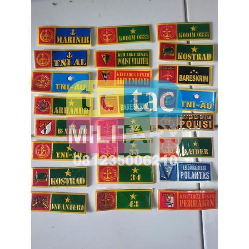 Jual Stiker Plat Nomer TNI/ Polisi/ Brimob/ Infanteri/ Perbakin ...