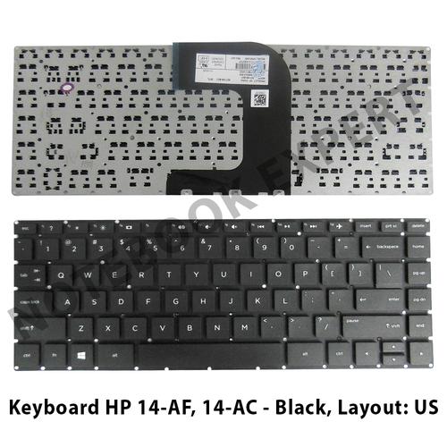 Jual Keyboard HP 14-AF, 14-AC - Black, Layout: US - Jakarta Pusat ...