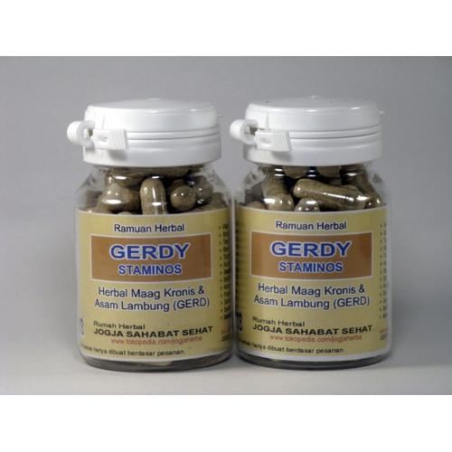 Jual GERDY-STAMINOS (Kapsul Herbal Obat Maag Kronis & Asam Lambung/GERD ...