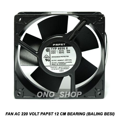 Jual Fan AC 220 Volt 12 cm PAPST Heavy Duty (Ball Bearing + Baling Besi) - Jakarta Barat - ONO ...
