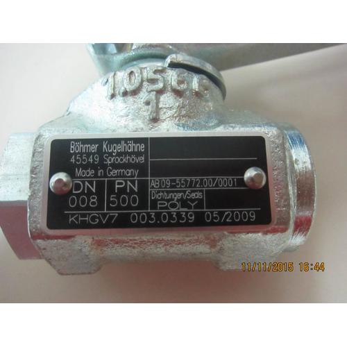 Jual Bohmer Kugelhanne Valve DN 008 PN 500 KHGV7 - Jakarta Pusat ...