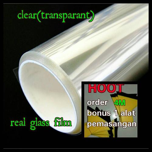 Jual sticker/stiker kaca/kaca film clear(transparant) bening/kaca ...