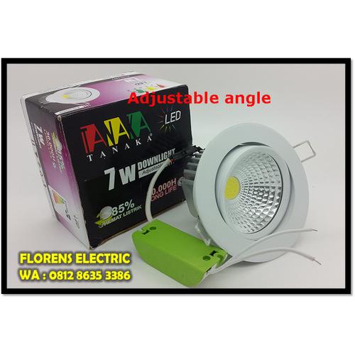 Jual Lampu Ceiling Downlight LED COB 7 watt Adjustable ( Cahaya Putih ) - Jakarta Pusat ...
