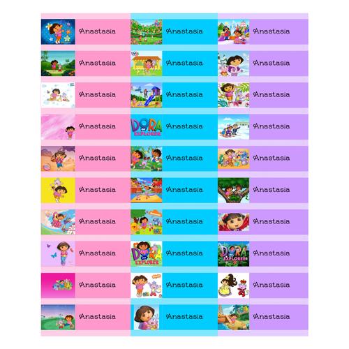 Jual Dora The Explorer - Sticker Label Nama Karakter - Jakarta Utara ...