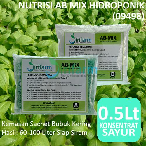 Jual AB Mix 0.5 L Konsentrat Pupuk/Nutrisi Hidroponik Sayuran Daun ...