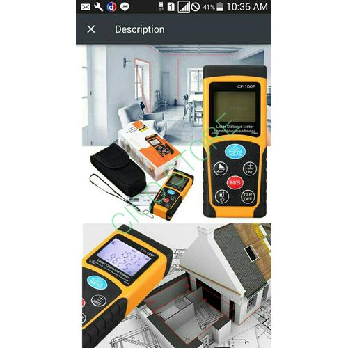 Jual Digital Laser Distance Meter Alat Pengukur Jarak 100 M - Kota ...
