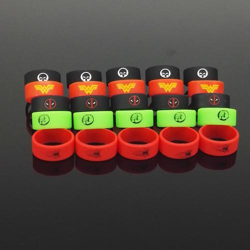 Jual Vape Silicone Rubber Band Marvel Logo 20mm 1PCS - Random Color ...