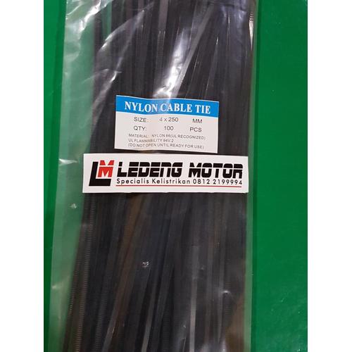 Jual 25cm Tali Ripet Kabel Ties Nylon Cable Tie 4x250mm Isi 100pc ...