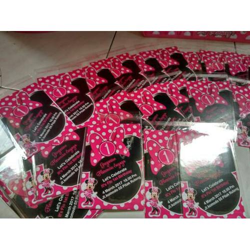 Jual sticker undangan ultah anak minnie mouse - Kab. Kudus - tas ...