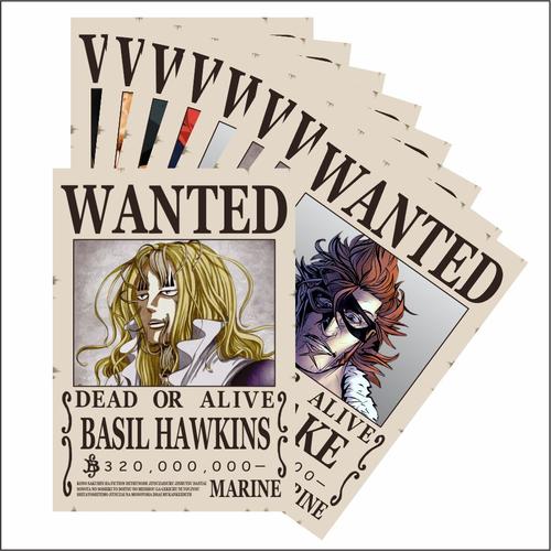 Jual BOUNTY POSTER WANTED one piece Basil Hawkins & Supernova - Kota ...
