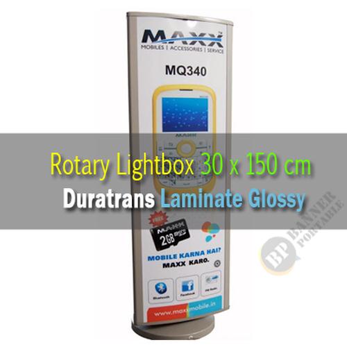 Jual Rotary Lightbox 2 Sisi 30 x 150 cm + Cetakan Duratrans Laminate ...