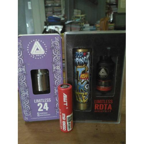 Jual Authentic Mecha Mod Limitless kit + battery..bonus RDA Limitless ...