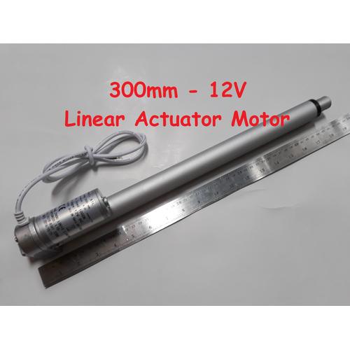 Jual 300mm linear motor DC 12v 12mm/s 100kg linear/ tubular actuator ...