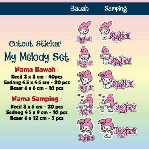 Jual STIKER LABEL NAMA TAHAN AIR/STICKER LABEL WATERPROOF-CUTOUT MY ...