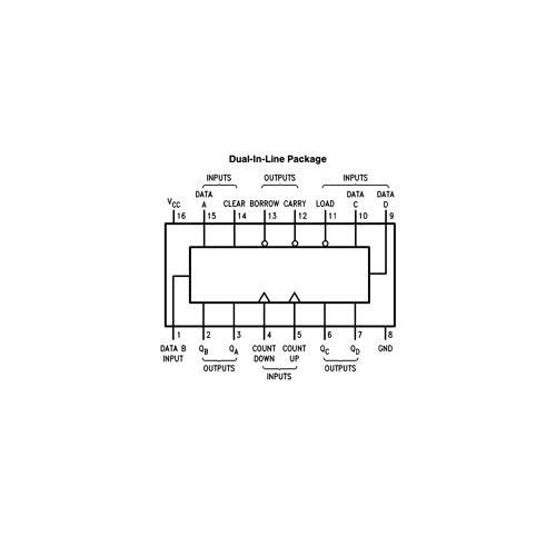 Jual 74HC193 74hc193n Presettable synchronous 4bit binary up/down ...
