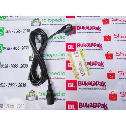 Jual kabel listrik magic jar com power psu power supply sni tebal 3 m ...