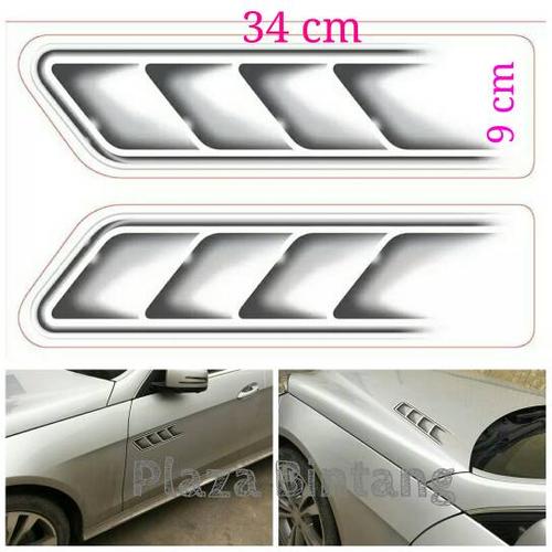 Jual Sepasang Cutting Sticker Mobil 3d / Cutting Sticker Air Flow ...