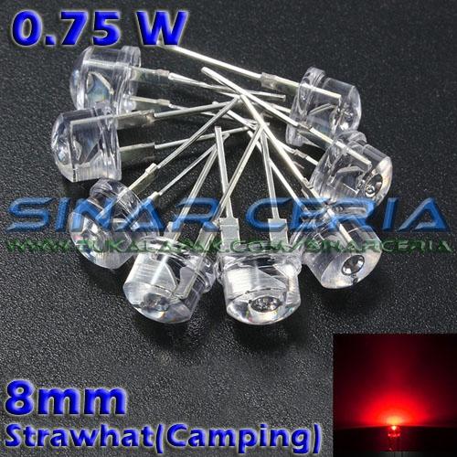 Jual LED Putih = Merah 8mm Camping ( StrawHat Red ) - Jakarta Barat ...