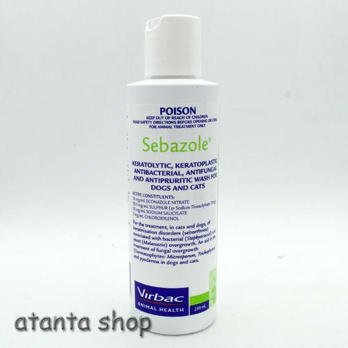 Jual Virbac - 250ml Sebazole shampoo jamur untuk anjing dan kucing ...