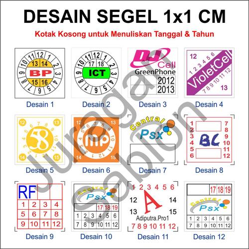 Jual Stiker Segel HP/Elektronik Desain suka-suka 1x1cm Proses Paling ...
