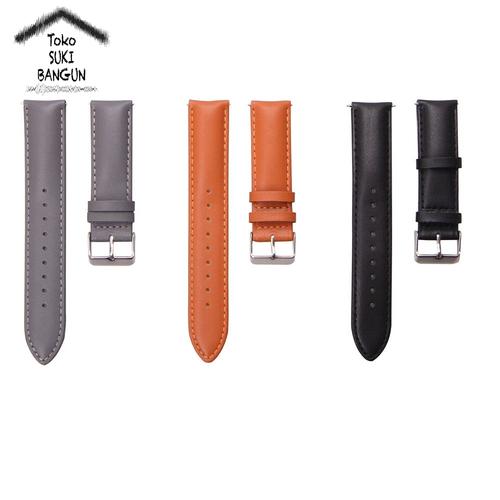 Jual 20mm QUICK RELEASE Tali Jam Kulit Leather Watch Band Strap - Black ...