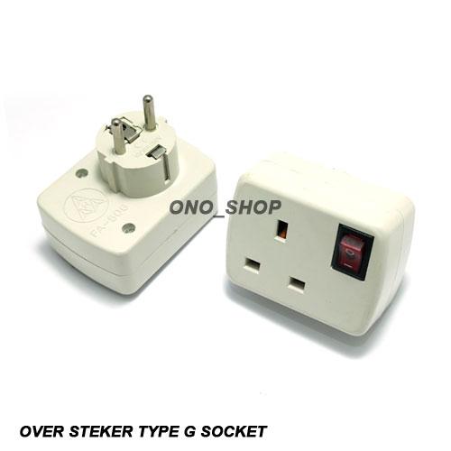 Jual Over Steker Type G Socket + Stop Kontak - Jakarta Barat - ONO SHOP ...