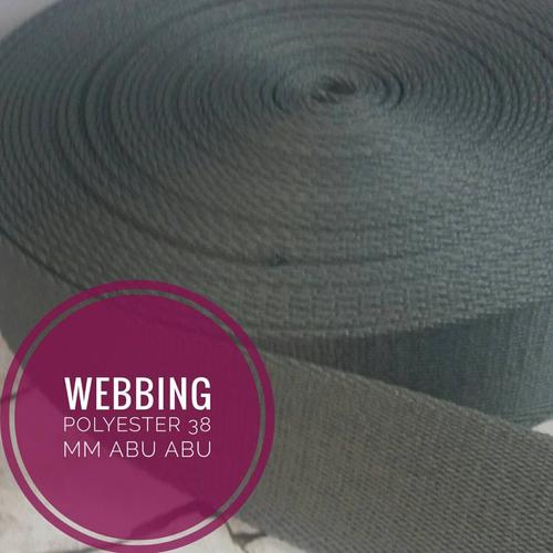 Jual Tali Tas Webbing Polyester Tebal Halus 38 mm warna ABU ABU - Kota ...