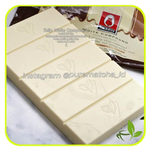 Jual White Chocolate Compound Coklat Tulip Cokelat Putih Gading 200 gr ...