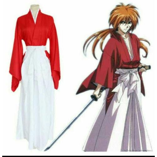 Jual kostum kenshin kensin samurai x hakama yukata kimono - Kab ...