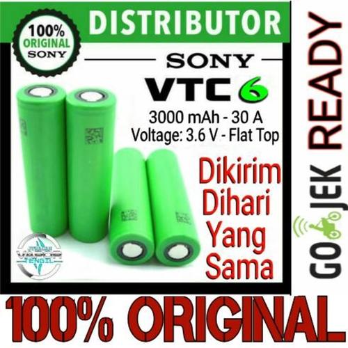 Jual Sony VTC4 18650 2100mAh Battery Flat Top 30A Lithium ion Vape ...