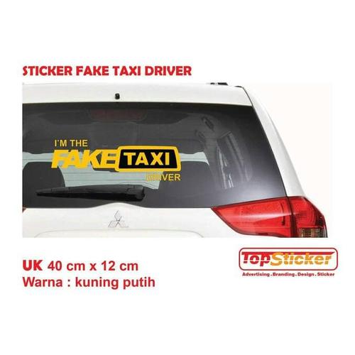 Jual sticker fake taxi untuk kaca belakang - Kota Semarang - PIKO PIKO ...