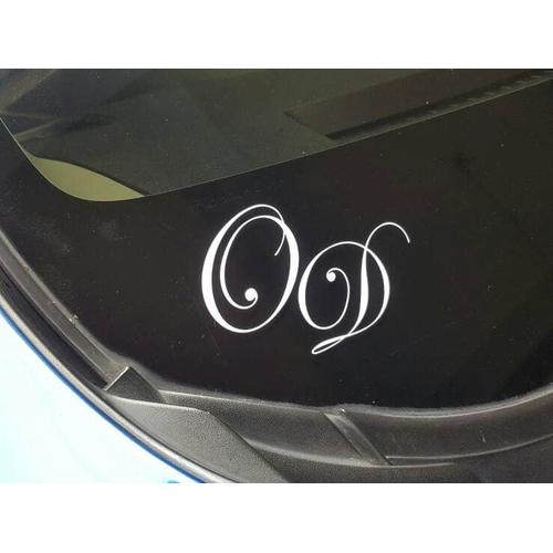 Jual Stiker custom inisial nama waterproof bisa tempel dimana saja ...