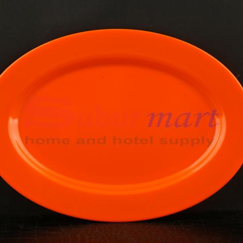 Jual Lodor - Piring saji melamin oval orange Onyx - Kota Bandung ...