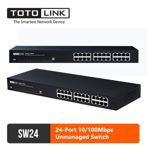 Promo TOTOLINK SW24 - 24 Port 10/100Mbps Unmanaged Switch Cicil 0% 3x ...