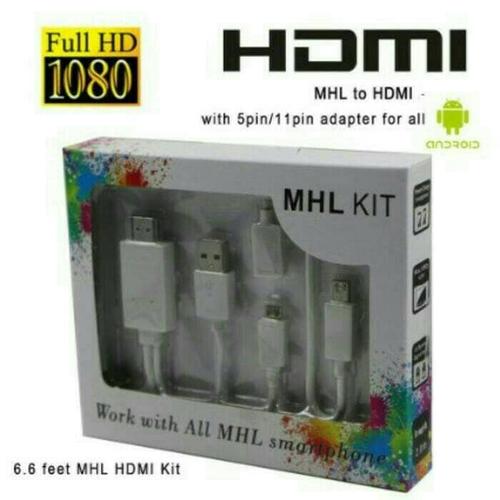 Jual micro USB to HDMI converter (untuk mirror tampilan HP Android ke ...