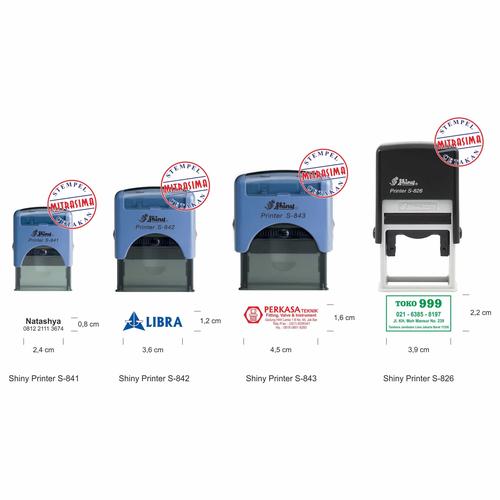 Jual Stempel otomatis shiny custom desain bentuk persegi kecil ...