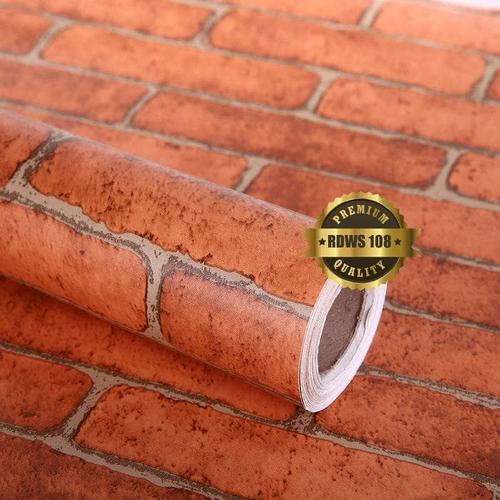 Jual Wallpaper sticker Batu bata Orange - Jakarta Utara - RRS ...